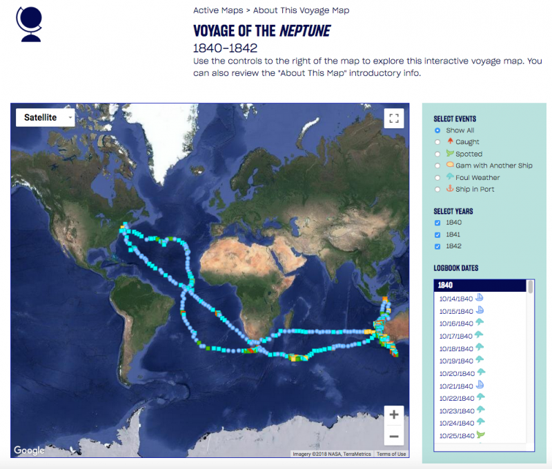 Voyage of the Neptune 1840-1842 – Whaling History